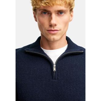 Kronstadt Homme, Pulls, Bleu, Taille: XL KSDorsey Half Zip Knit