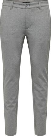 Only & Sons ONLY&SONS Elegante Herren Stoffhose Stretch Chino Pants Slim Fit Business Trousers ONSTHOR, Farben:Grau, Größe Hosen:34W / 34L, Beinlänge:L34