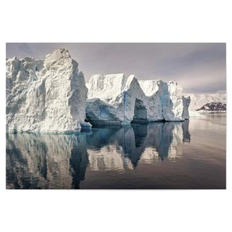 artboxONE Poster 60x40 cm Natur Eisberge hochwertiger Design Kunstdruck - Bild antarktis arktis eis