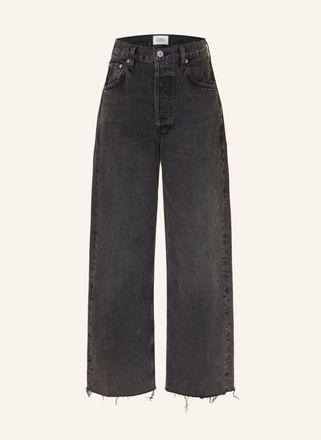 Citizens Of Humanity Citizens Of Humanity Cropped Jeans Ayla Raw Hem schwarz