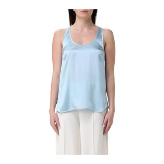 Pinko Seiden-Cami-Top - - Tops - Damen - Blau - XS
