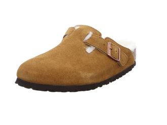 Birkenstock Classic Boston Lammfell 1001140, Clogs, Braun (Mink 491), 45 EU (10.5 UK)