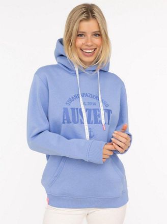 Zwillingsherz Hoodie Auszeit mit gestickter Auszeit-Botschaft, Kapuze mit Kordelzug,Tasche vorne