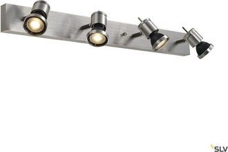 SLV Plafonniers int&eacute;rieurs asto applique et plafonnier quad alu bross&eacute; 4x GU10 max. 75W 147444