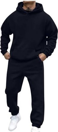 Generic Survêtement Homme À Capuche, Jogging Ensemble Homme 2 Pièces Sweat Pull Et Pantalon Jogging, Manches Longues, Ample Et Confortable, Combinaison De Spo