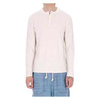 Roberto Collina Homme, Tops, Beige, Taille: XL T-shirt Serafino