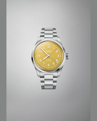 Oris Big Crown Pointer Date 40mm Automatik Edelstahl Gelb Herrenuhr 01 754 7798 4069-07 8 20 06