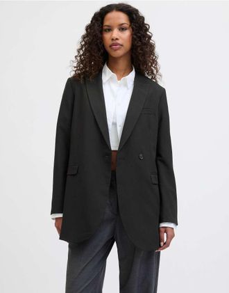 Jack & Jones Blazer &agrave; double boutonnage - Noir