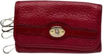 Dior Porte-cl&eacute;s vintage doccasion - Femme - Pre-owned - Rouge - Taille: ONE Size