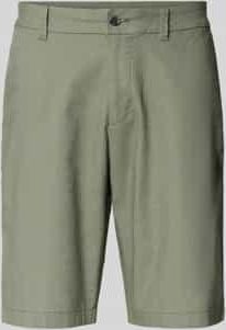 Tom Tailor Denim Regular Fit Bermuda aus Leinen-Baumwolle-Mix