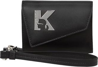 Karl Lagerfeld Karl Lagerfeld Jeans, Femme, PorteCartes Geo avec Cordon, Noir, One Size