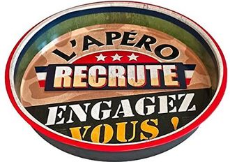 Retro Plateau m&eacute;tallique LAPERO RECRUTE