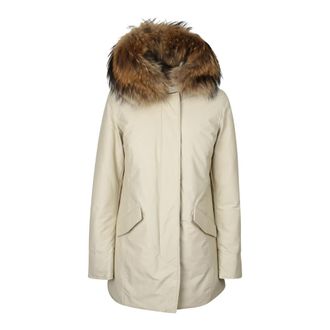 Woolrich Wei&szlig;e Dreivierteljacke Frauen - - Jackets - Damen - Wei&szlig; - XS