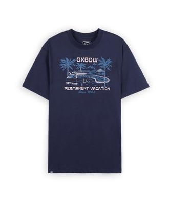 Oxbow Tee-shirt manches courtes ONTRIP Ete 2026 Manches courtes, Col rond, Motif sur lavant
