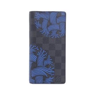 Louis Vuitton Pre-owned Portefeuille Brazza Damier Graphite Long Wallet - - Pre-owned - Damen - Blau - ONE SIZE