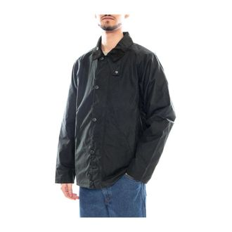 Barbour Tracker Wax Jacket - Homme - Vestes - Vert - Taille: S
