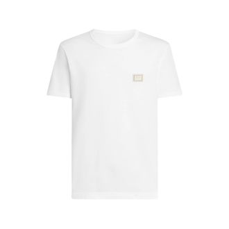 Dolce & Gabbana Cotton T-shirt With Logo Plate