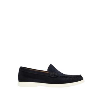 HUGO BOSS Homme, Chaussures, Bleu, Taille: 44 EU Mocassins en Cuir Bleu Style &Eacute;l&eacute;gant