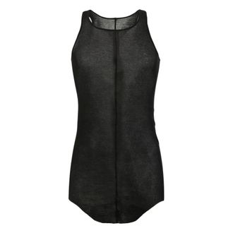 Rick Owens Homme, Tops, Noir, Taille: S Temple Basic Rib Tank