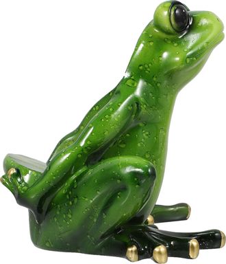 Angoily Weinregal aus Kunstharz Froschform Rotweinhalter Tisch Robustes Kunstharz Dekoratives Weinflaschenregal für Zuhause Bar und Restaurant