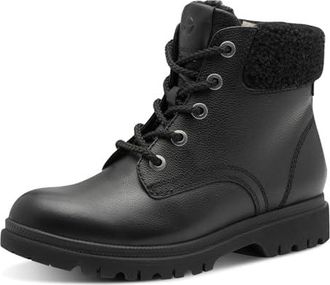 Tamaris WL Lace Boot 1-26299-45 Bottes de neige pour femme en cuir noir Taille 42 EU, Cuir noir, 42 EU