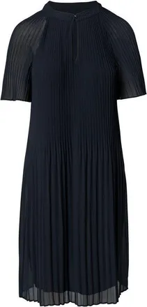 Comma Minikleid Kleid Flie&szlig;endes Plissee-Kleid aus Chiffon