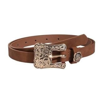 Generic Ceintures Femme - Ceinture pour Femme D&eacute;contract&eacute;e et &Eacute;l&eacute;gante avec Motif Sculpt&eacute; R&eacute;tro - Accessoire Mode Classique et Polyvalent pour Taille