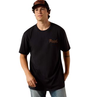 Ariat Mens Ariat Cowmooflage Classic Fit T-Shirt in Black, Size 2X-Large