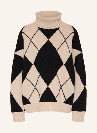 ottod'Ame Ottodame Rollkragenpullover Mit Glitzergarn beige