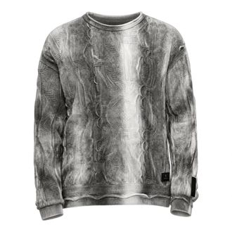 Carlo Colucci 3D-Strickpullover Liquid Stitches - - Knitwear - Herren - Grau - XL