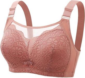 Generic Soutien-gorge fin sans lacets confortable respirant grande taille avec boucle pour femme soutien-gorge col en V soutien-gorge sans fil soutien-gorge d