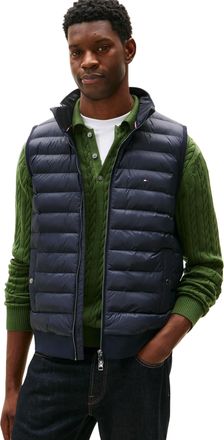 Tommy Hilfiger Herren Mix Media ESS RWB Vest Mw0Mw41441 Andere Sweatshirts, Blue (Desert Sky), XL