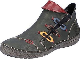 Rieker Bottines pour femme 72581, vert foncé, 41 EU