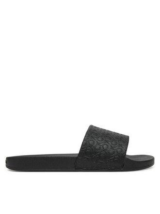 Calvin Klein Pantoletten Pool Slide Mono HW0HW02541 Schwarz