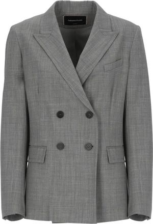 Fabiana Filippi Femme, Vestes, Gris, Taille: 42 FR Wool Blazer