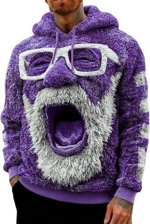 Generic Sweat Capuche Bicolore Homme Jumper Oversize Violet Ado Fran&ccedil;ais Longue Papy Mariniere Basique Message Lilas Unisex Framboise Ours Velour York Chameau