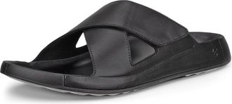 Ecco Cozmo Herren Sandalen mit zwei B&auml;ndern, Cross-Slide, Schwarz, 38/38 EU, Schwarz, 5/5.5 UK