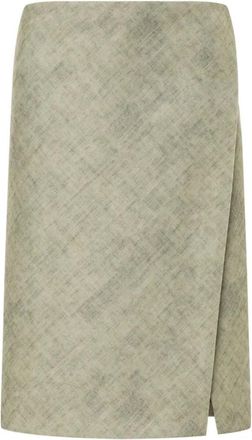 Philosophy di Lorenzo Serafini Femme, Jupes, Vert, Taille: 34 FR Midi Skirt