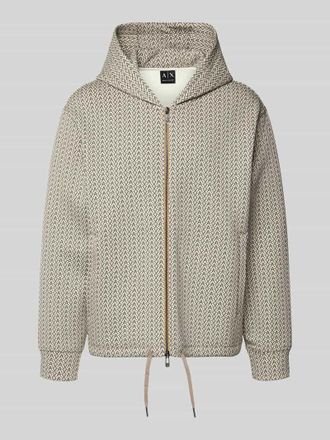 A|X Armani Exchange Sweatjacke mit Zweiwege-Rei&szlig;verschluss und Tunnelzug