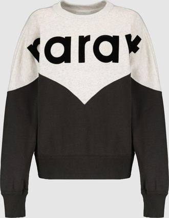 Isabel Marant Sweatshirt Houston Coton Noir D&eacute;lav&eacute;