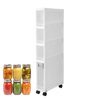 Generic Schmaler Badezimmerschrank - Hoher Garderobenschrank F&uuml;r Enge R&auml;ume - D&uuml;nne Schmale Regale F&uuml;r Kleine R&auml;ume - F&uuml;r Wohnzimmer Schlafzimmer B&uuml;ro K&uuml;che E