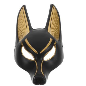 DOITOOL CORHAD Anubis Maske Halloween Masquerade Ball Kostüm Kunststoff Maske Cosplay Zubehör für Karneval Maskenball Verkleidung Festliche Party Accessoire