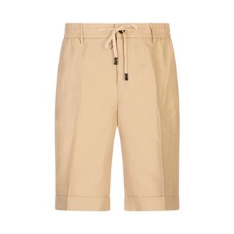 PESERICO Homme, Shorts, Brun, Taille: 3XL Short &agrave; revers et cordon de serrage