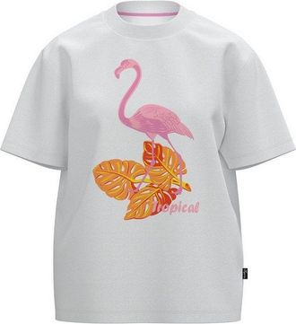 Trigema T-Shirt TRIGEMA T Shirt mit Tropical Print (1-tlg)