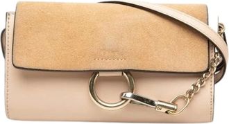 Chlo&eacute; Sac bandouli&egrave;re Mini Faye doccasion - Femme - Pre-owned - Beige - Taille: ONE Size