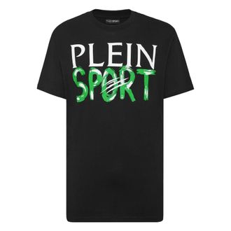 Plein Sport Homme, Tops, Noir, Taille: S T-Shirt Col Rond