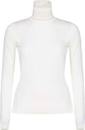 Max Mara Klassischer Rollkragenpullover - Wei&szlig;