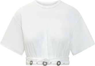 Pinko Pinko, Femme, Tops, Blanc, Taille: 42 FR T-Chemises