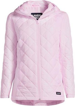 Lands End FeatherFree Steppjacke, Damen, Größe:44-46 regular, Rot, Polyester, by Lands End