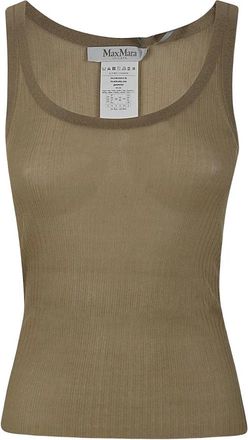 Max Mara Femme, Tops, Brun, Taille: 40 FR D&eacute;bardeur c&ocirc;tel&eacute;